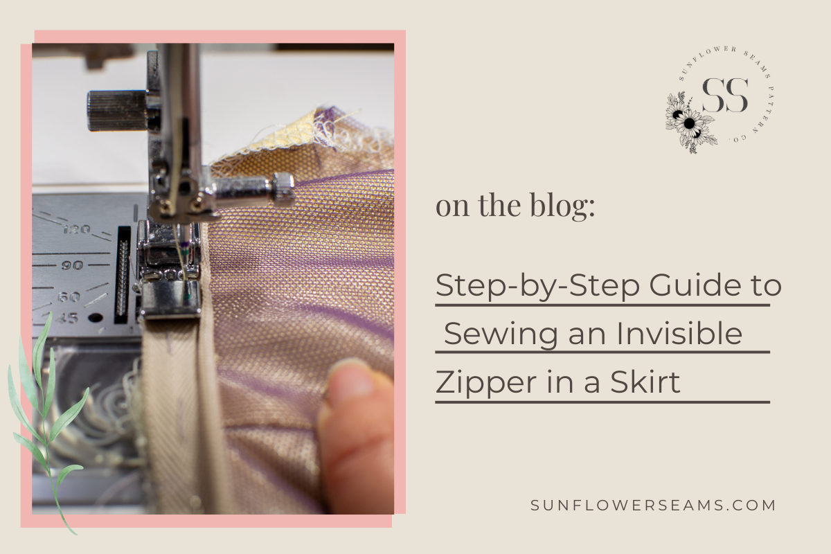Step-by-Step Guide to Sewing an Invisible Zipper in a Skirt – Sunflower ...